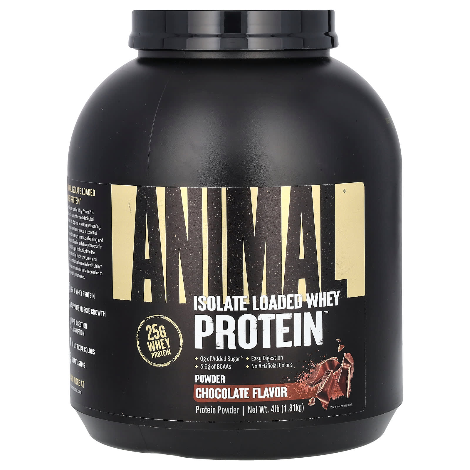 Animal, Isolate Loaded Whey Protein Powder, Chocolate , 4 lb (1.81 kg)