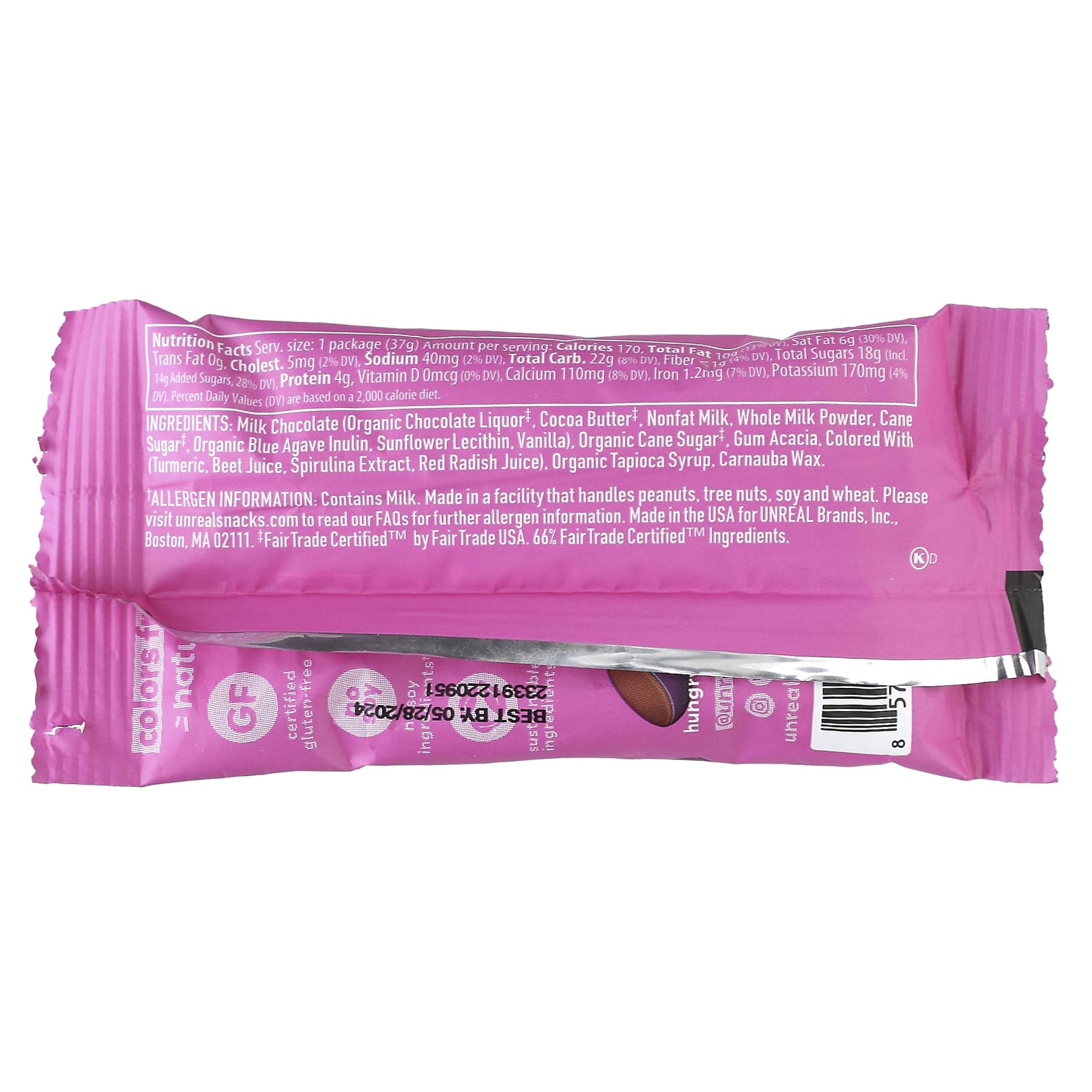 Unreal, Milk Chocolate Gems, 1.3 oz (37 g)