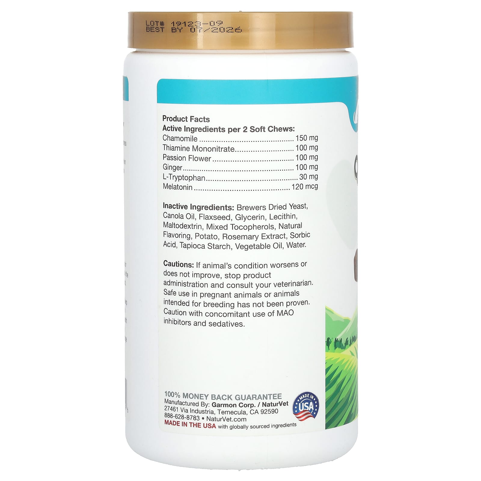 NaturVet, Quiet Moments, Calming Aid + Melatonin, For Dogs, 240 Soft ...