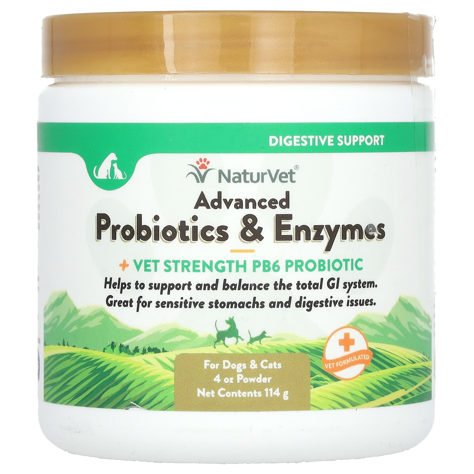 NaturVet, Advanced Probiotics & Enzymes + Vet Strength PB6 Probiotic ...