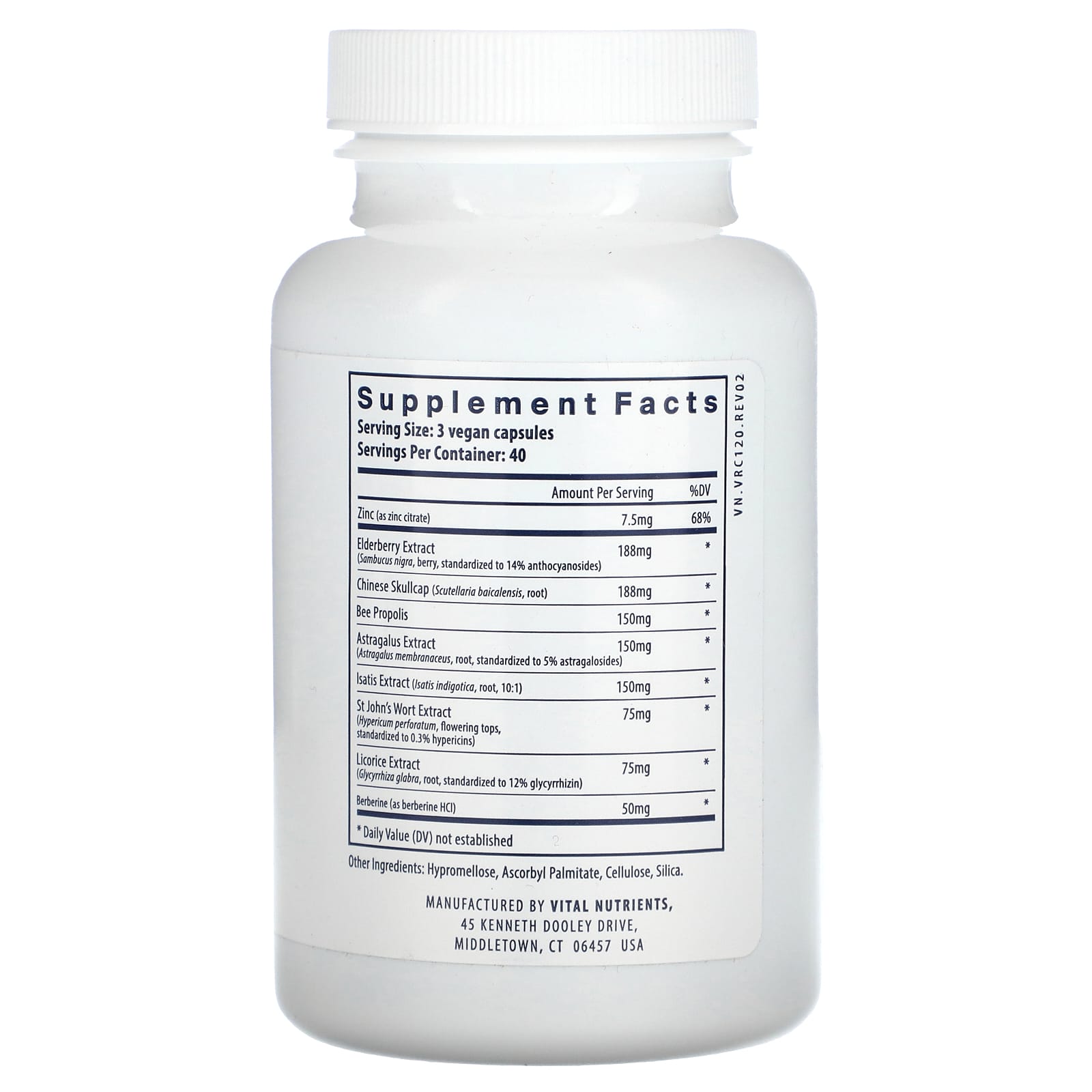 Vital Nutrients, ViraCon, 120 Vegan Capsules