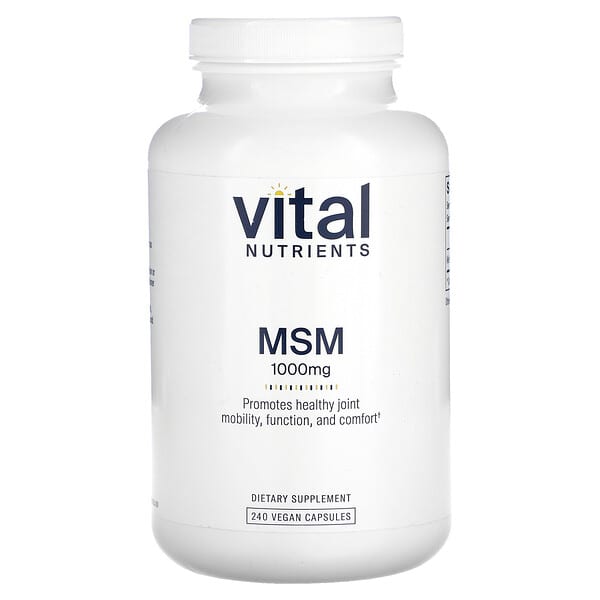 Vital Nutrients, MSM, 1,000 mg, 240 Vegan Capsules