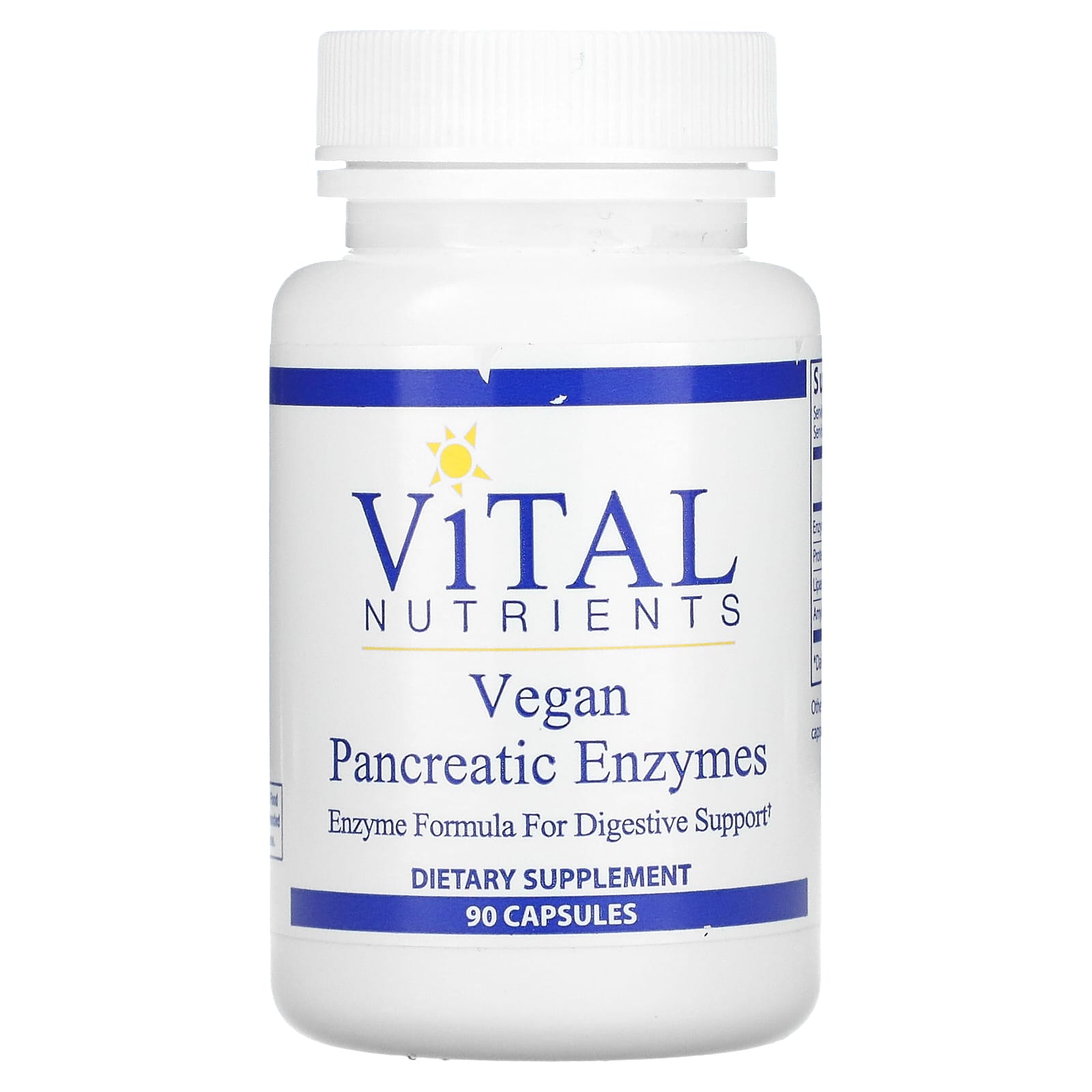Vital Nutrients, Vegan Pancreatic Enzymes , 90 Capsules