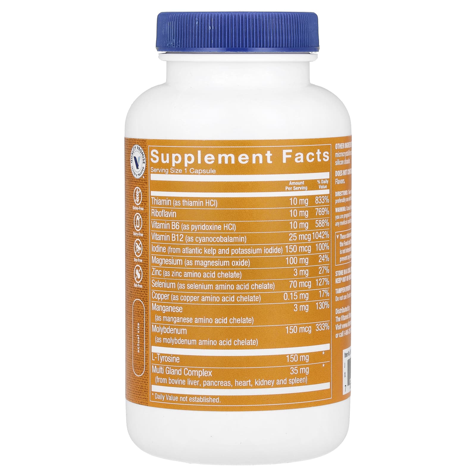 The Vitamin Shoppe, Thyroid Complex , 100 Capsule