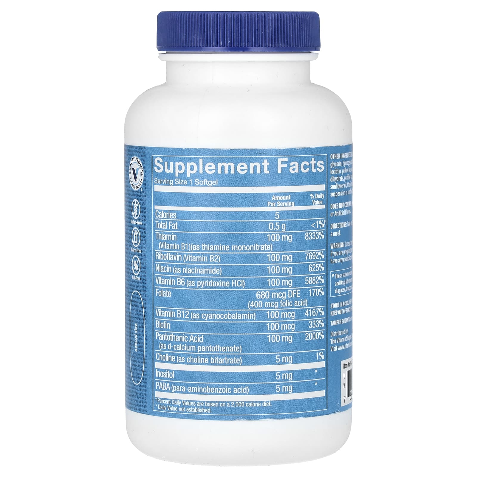 The Vitamin Shoppe, B-Complex 100, 100 Softgels