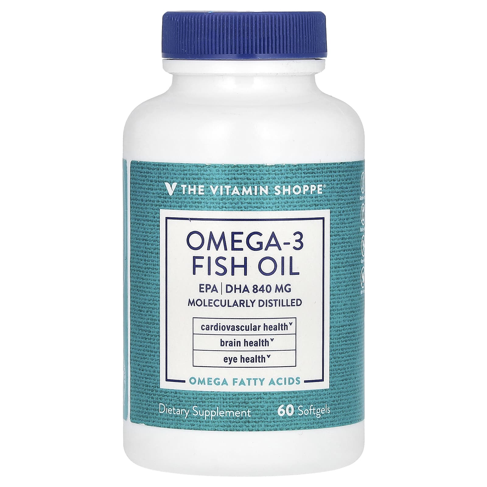 The Vitamin Shoppe, Omega-3 Fish Oil, 60 Softgels