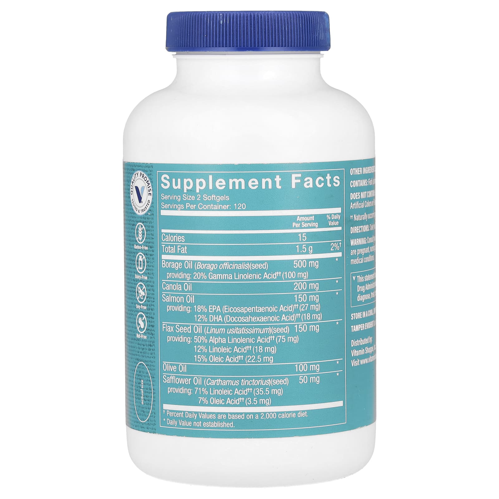 The Vitamin Shoppe, Omega 3-6-9, 240 Softgels