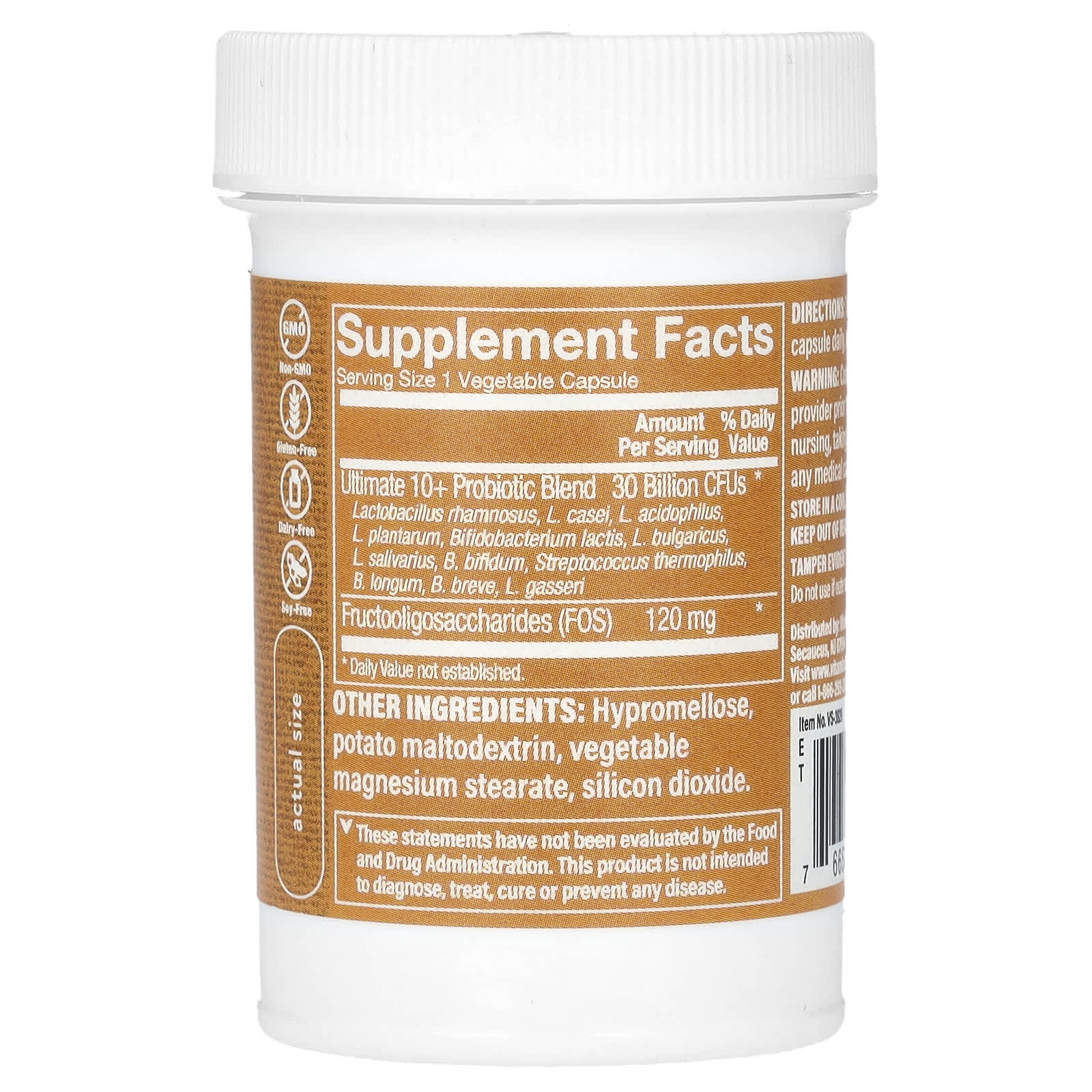 The Vitamin Shoppe, Ultimate 10+ Probiotics, 30 Billion CFU, 30 ...