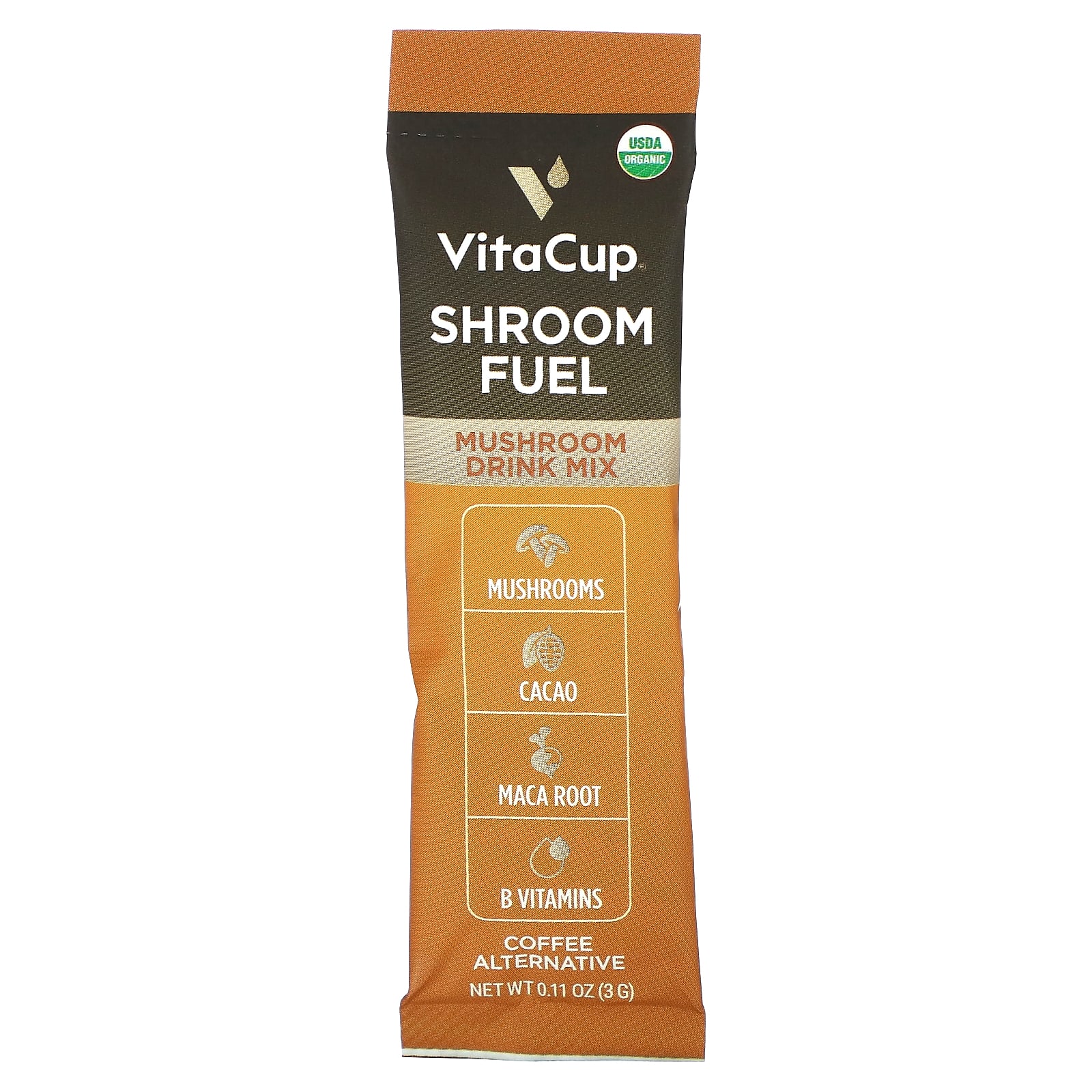 VitaCup, Shroom Fuel, Mushroom Drink Mix, 24 Single-Serve Sticks, 0.11 ...