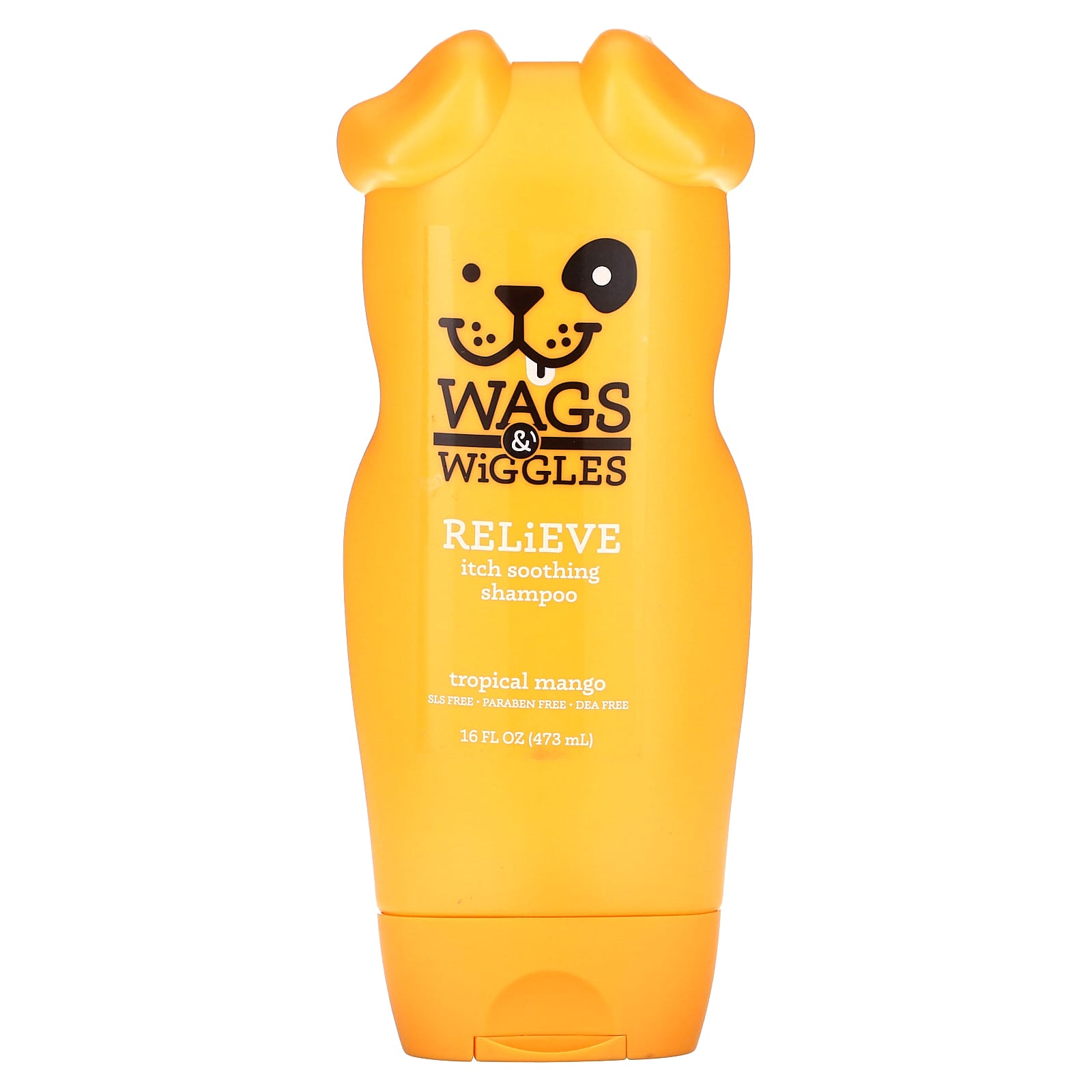 Wags & Wiggles, Relieve Itch Soothing Shampoo, Tropical Mango, 16 fl oz ...