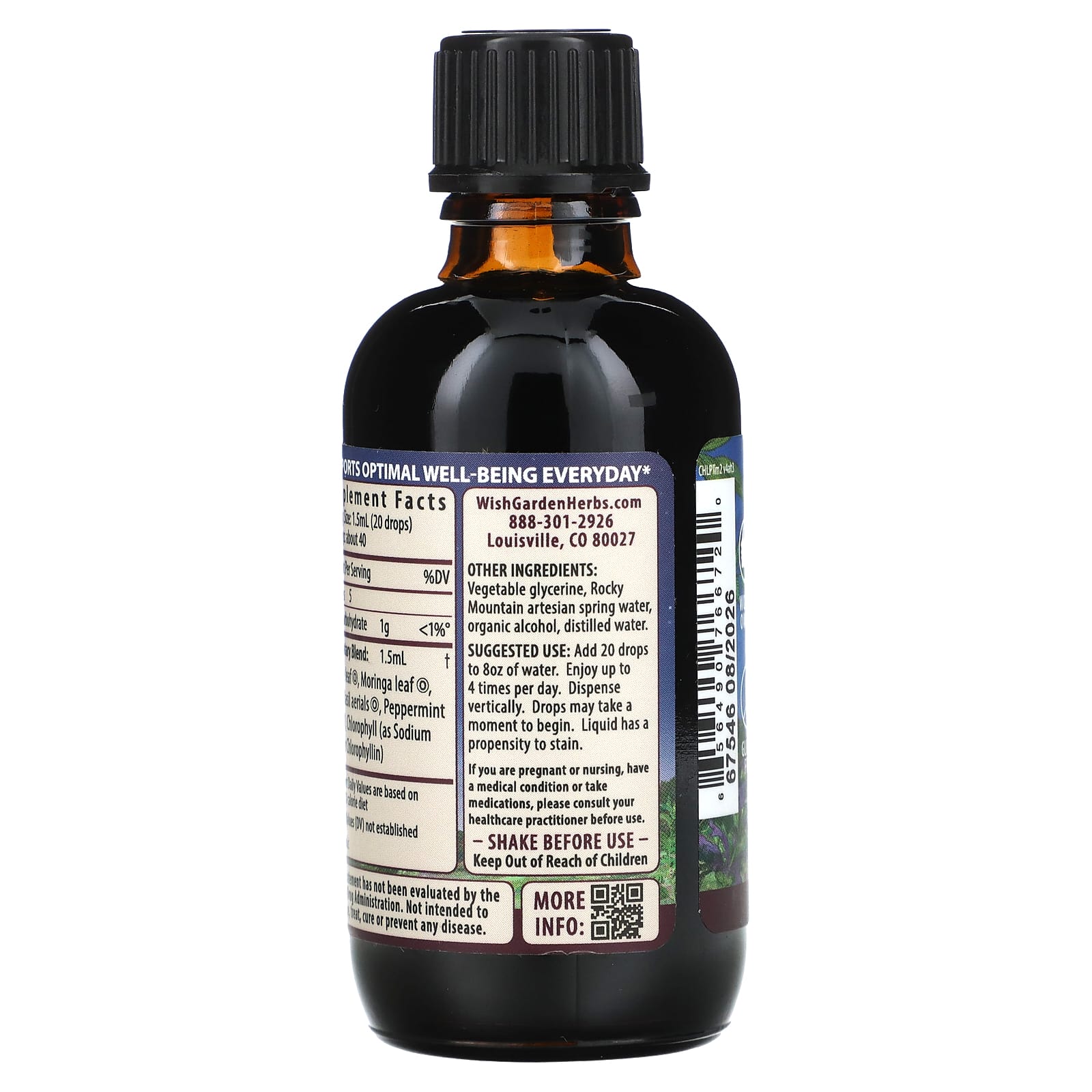 WishGarden Herbs Chlorophyl Friends 2 Fl Oz 59 Ml 