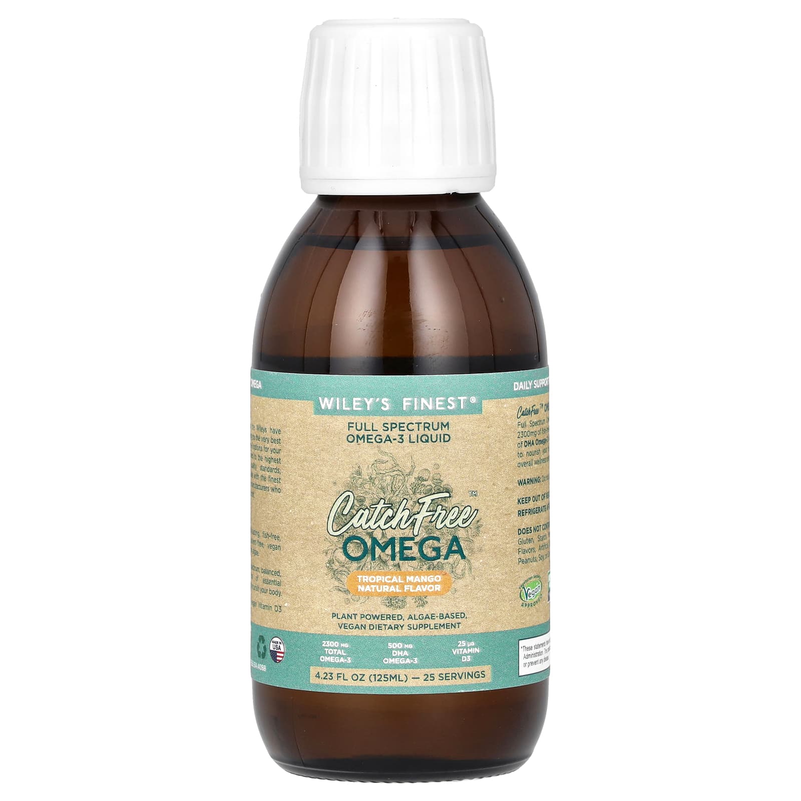 Wiley's Finest, CatchFree Omega, Tropical Mango, 4.23 fl oz (125 ml)