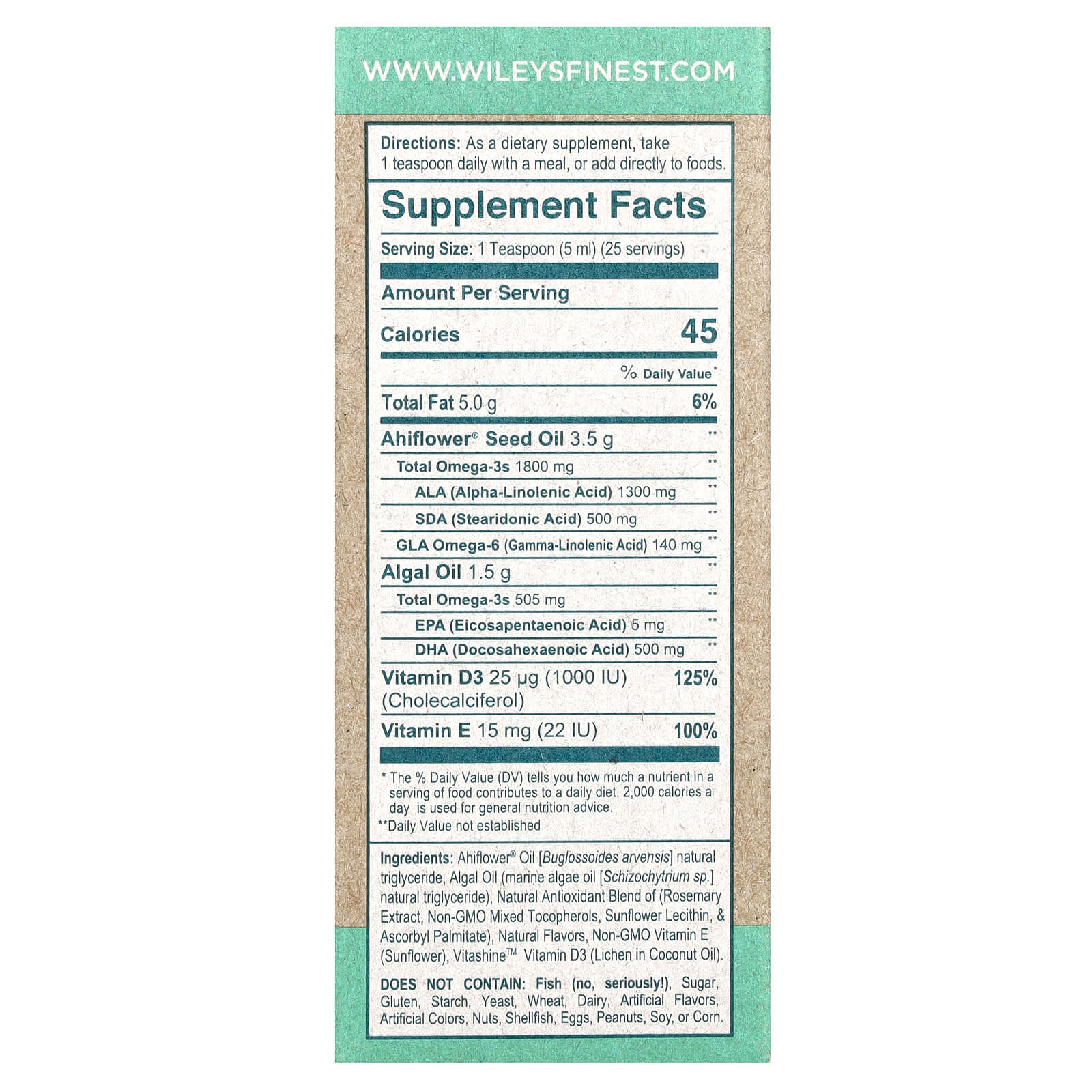 Wiley's Finest, CatchFree Omega, Tropical Mango, 4.23 fl oz (125 ml)