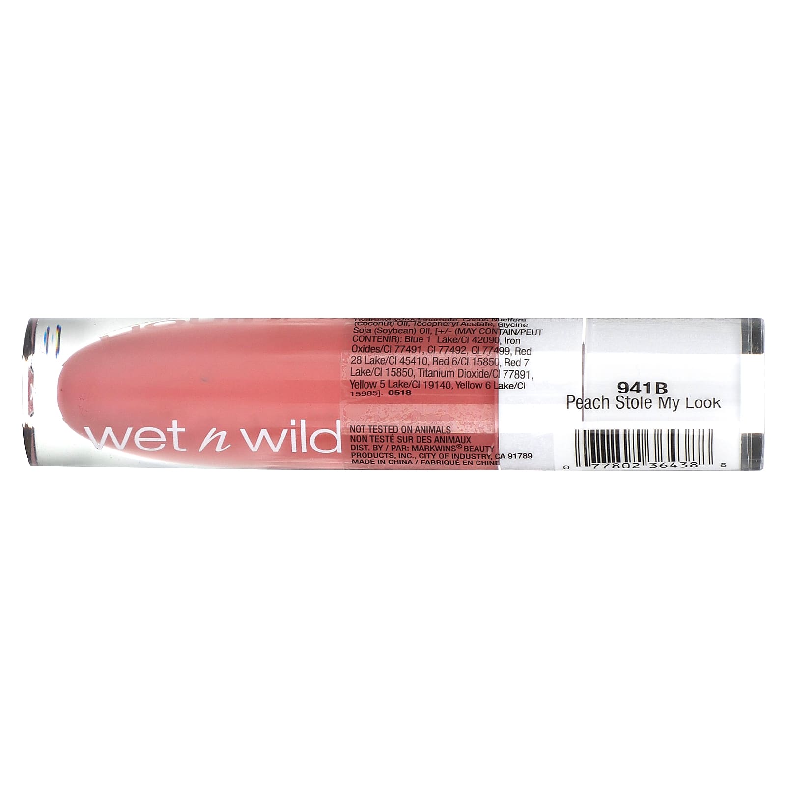 wet n wild, MegaLast, Liquid Catsuit, High-Shine Lipstick, 941B Peach ...