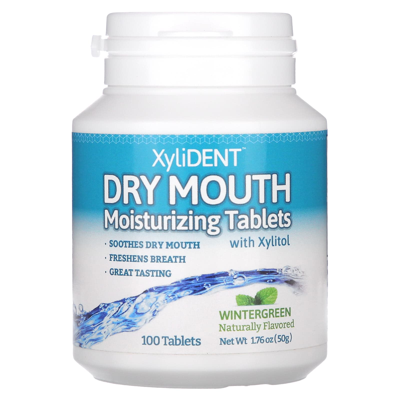 XyliDENT, Dry Mouth, Moisturizing Tablets with Xylitol, Wintergreen ...
