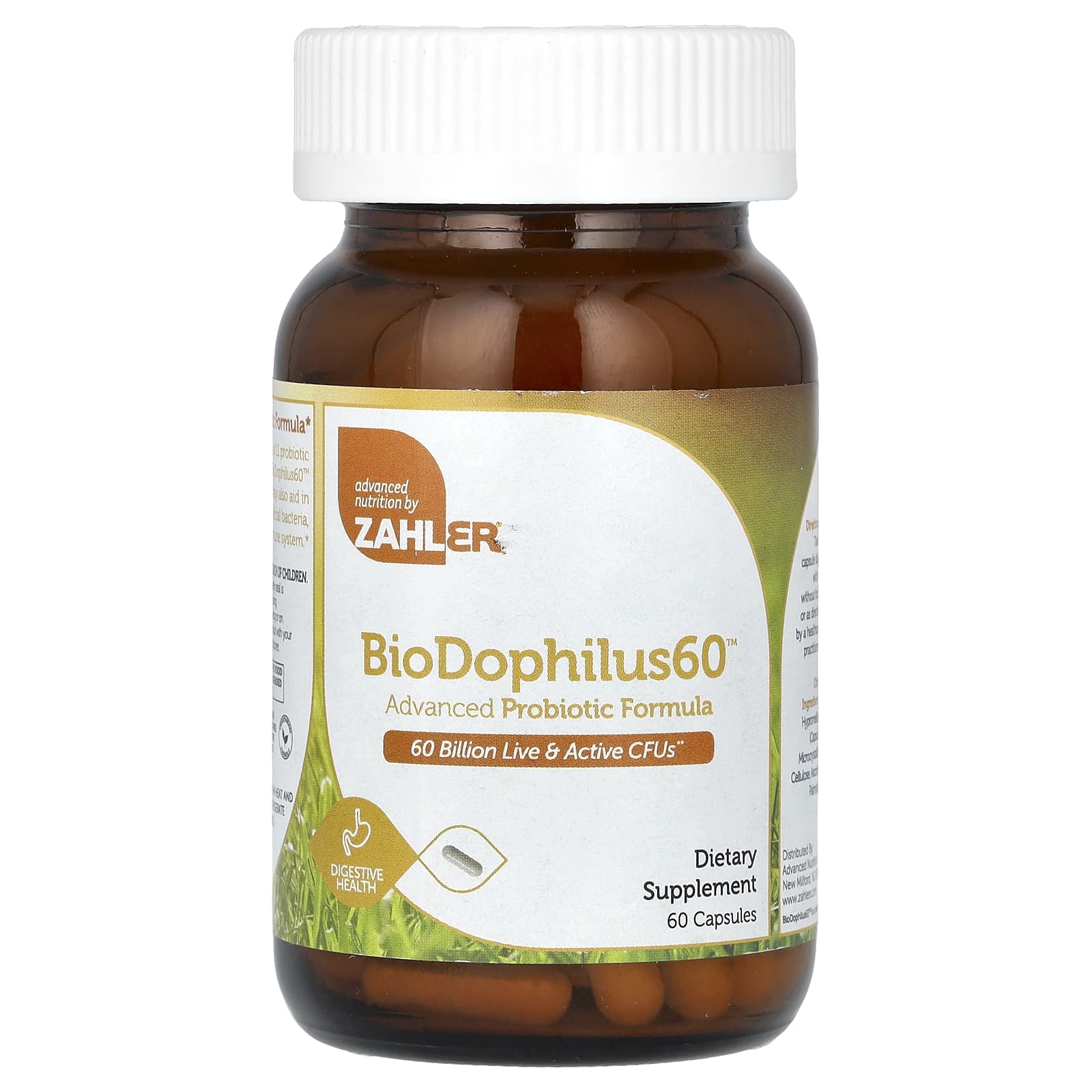 Zahler, BioDophilus60, Advanced Probiotic Formula, 60 Billion CFU, 60 ...