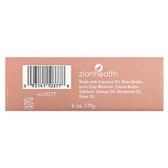 Zion Health, Ancient Clay Bar Soap, Bergamot Rose, 6 oz (170 g)