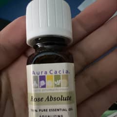 100% ピュアエッセンシャルオイル、ローズアブソリュート、.125 fl oz